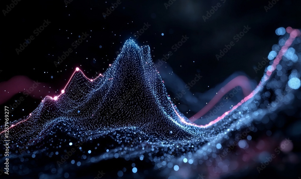 Abstract analysis visualization for a landing page wallpaper. Produced ...