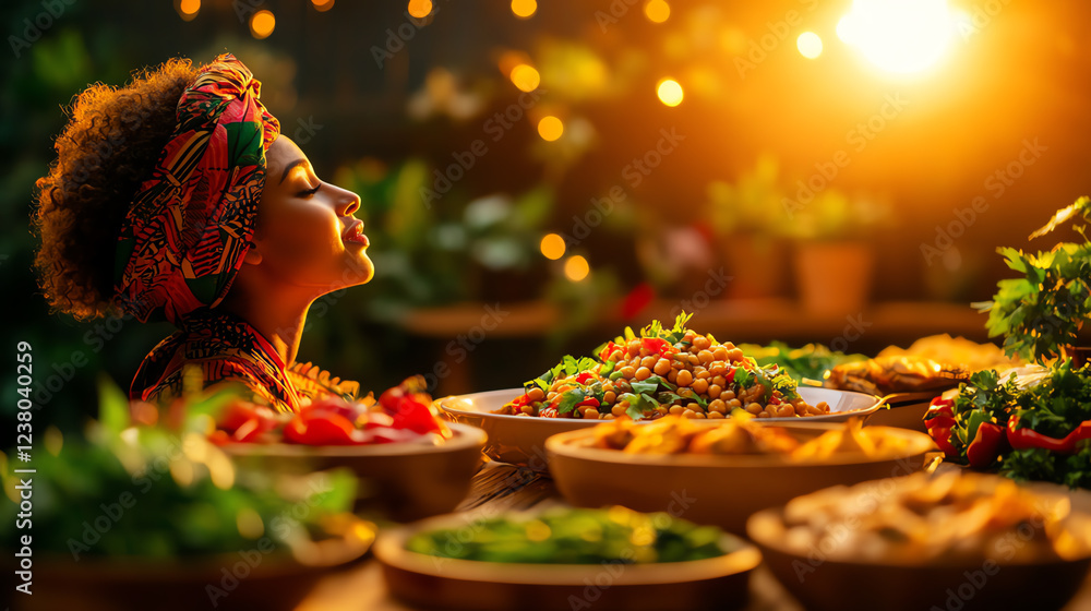 Ethiopian Shiro Wat spiced chickpea stew, served with injera and ...