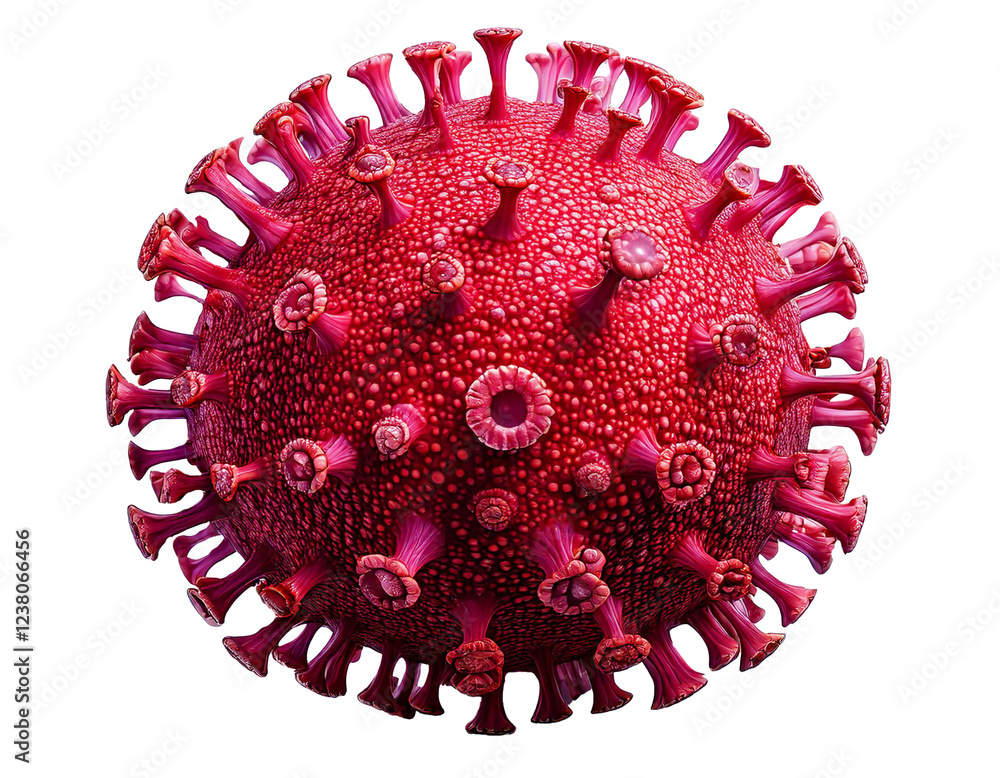 Coronavirus isolated on PNG transparent background, showcasing virus ...