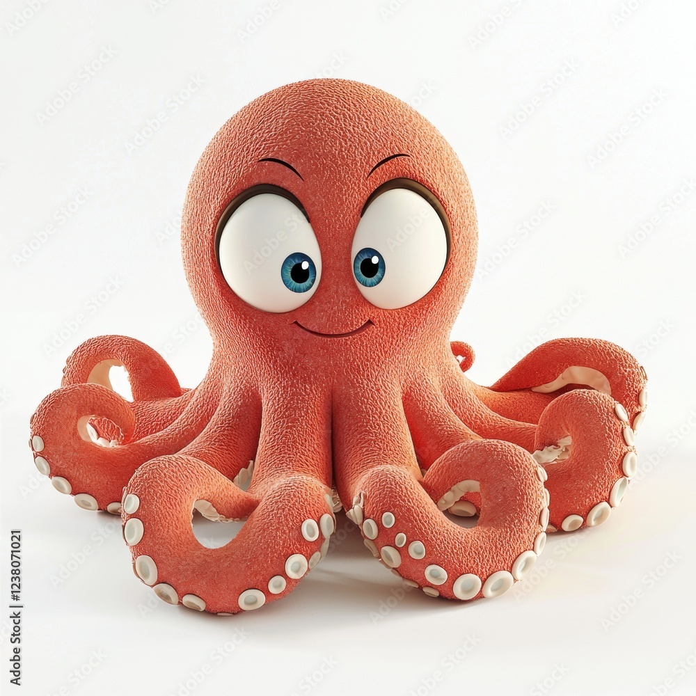 Plush octopus that can be flipped inside out to show different emotions ...