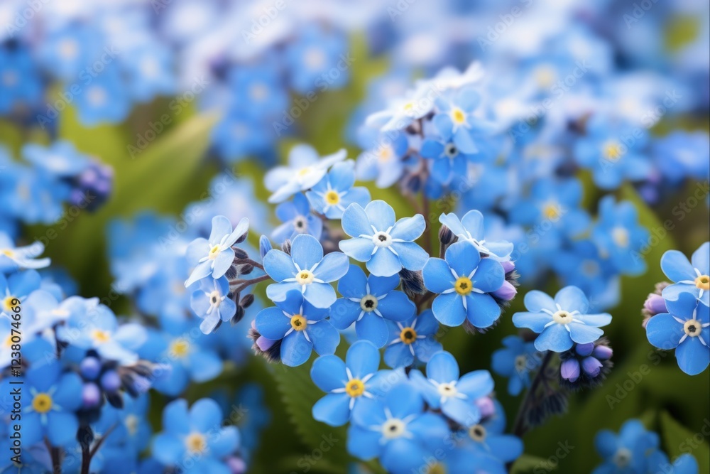 Symbolic forget me nots in stunning blue. A perfect representation of ...