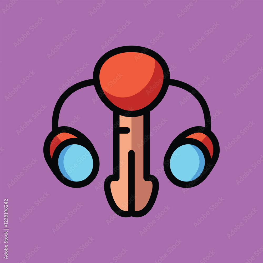 Male reproductive, uterus examination, human organ cartoon, doodle ...