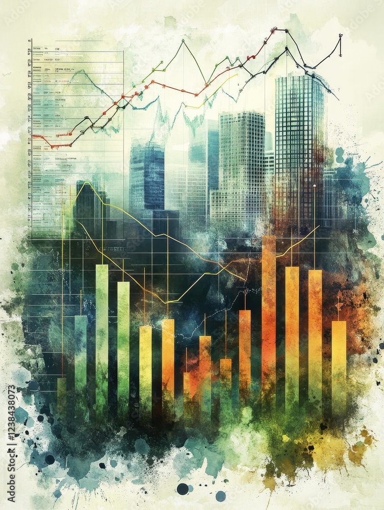 A comparison of financial growth across multiple industries, with ...