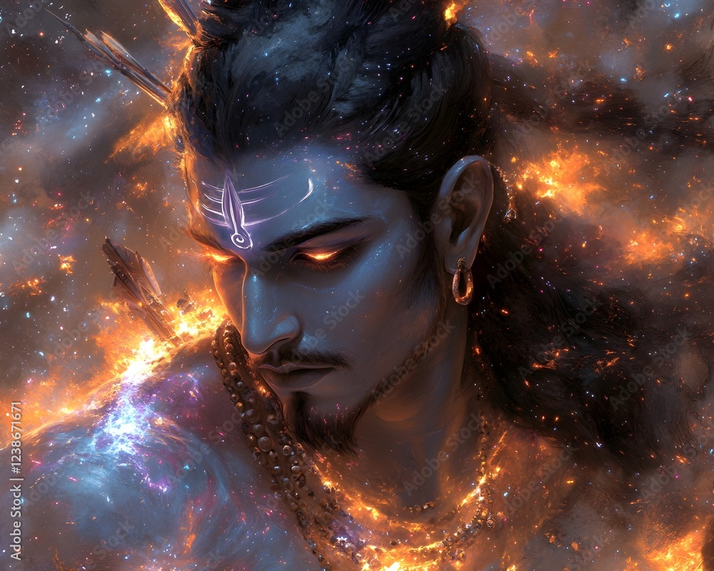 man in the space Brahma is the Hindu god of creation and one of the ...