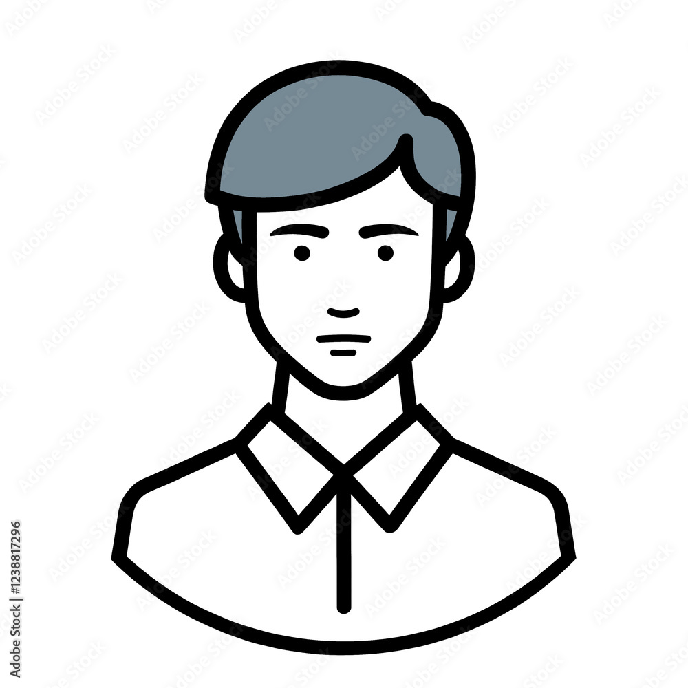 Profile icon PNG isolated on white transparent background cut out with ...