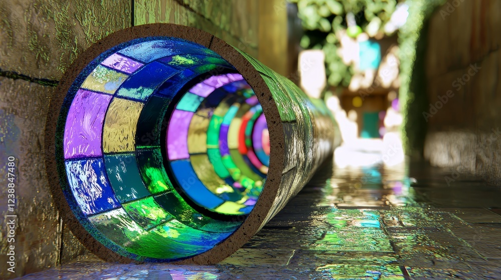 Enigmatic Gravitational Lensing Visualized Through Colorful Distorted ...