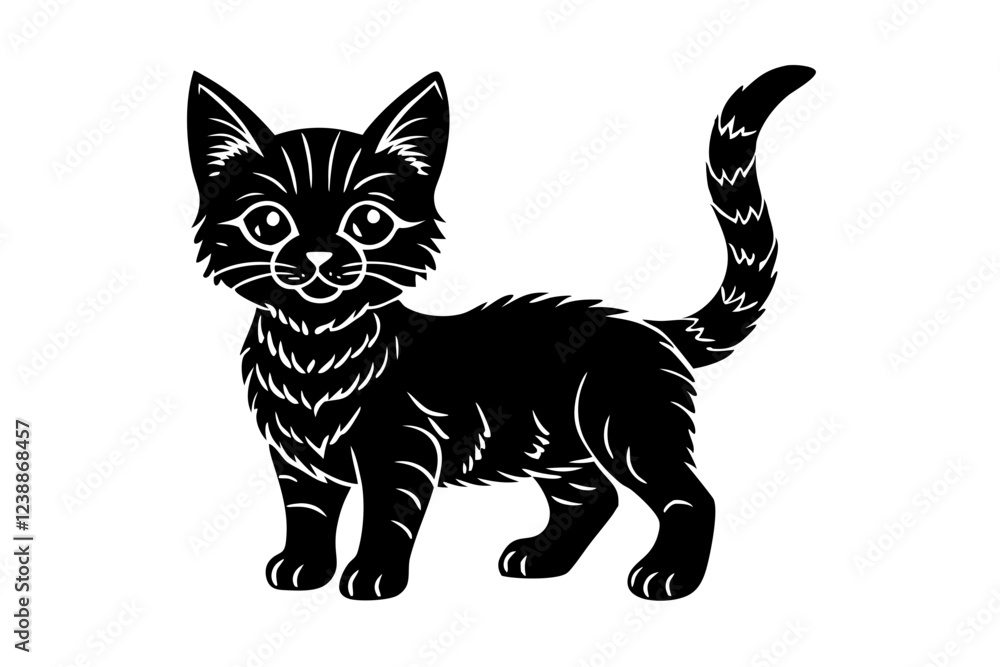 Lil Bub Silhouette Illustration - SVG, PNG, EPS, AI, PSD Files for ...