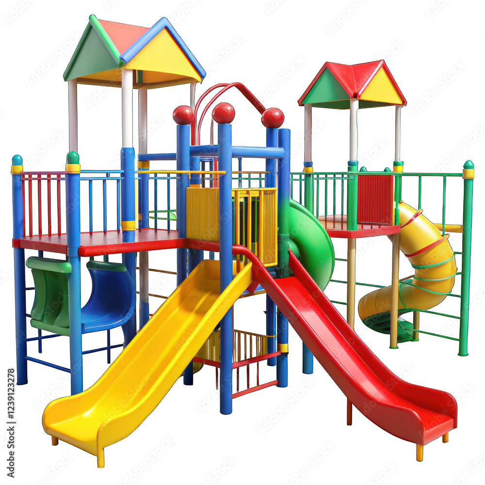 Colorful modern playground structure for kids fun playtime activities ...