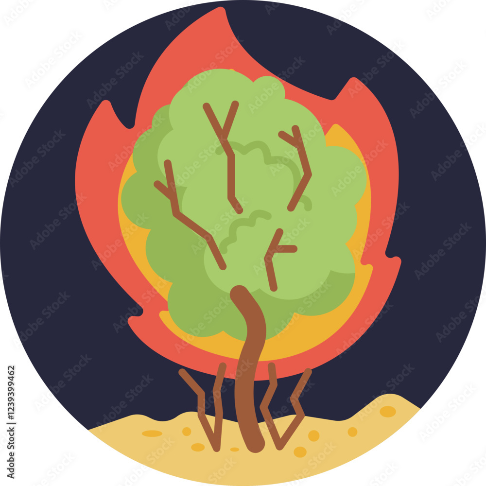 Wildfire: Represents uncontrolled fires that can spread rapidly through ...
