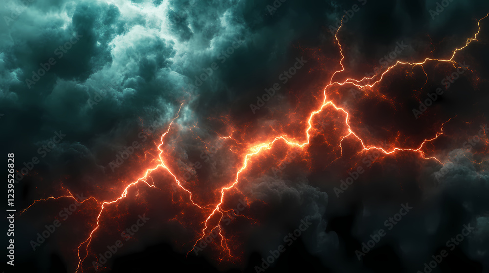 Spooky lightning text design for friday the theme. Mythological ...