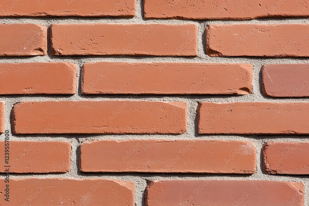 Facing brick wall with textured surface for exterior facade cladding ...