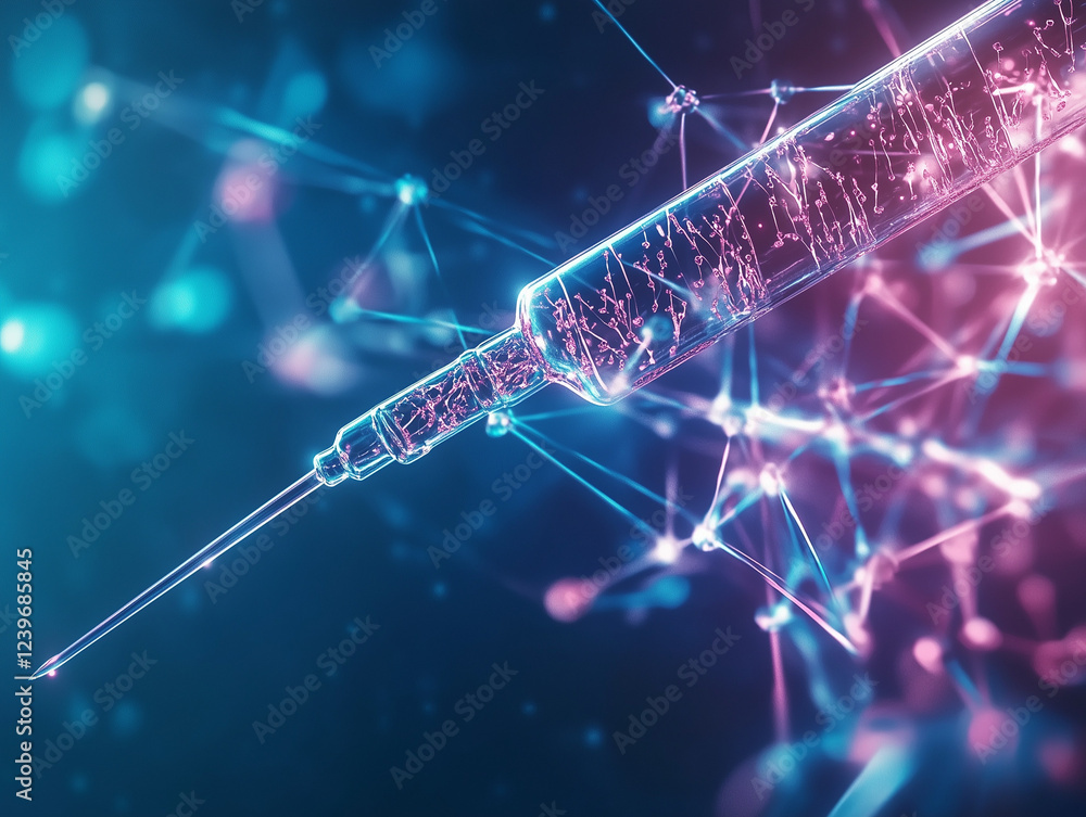 abstract technology background depicts innovative concept of gene ...