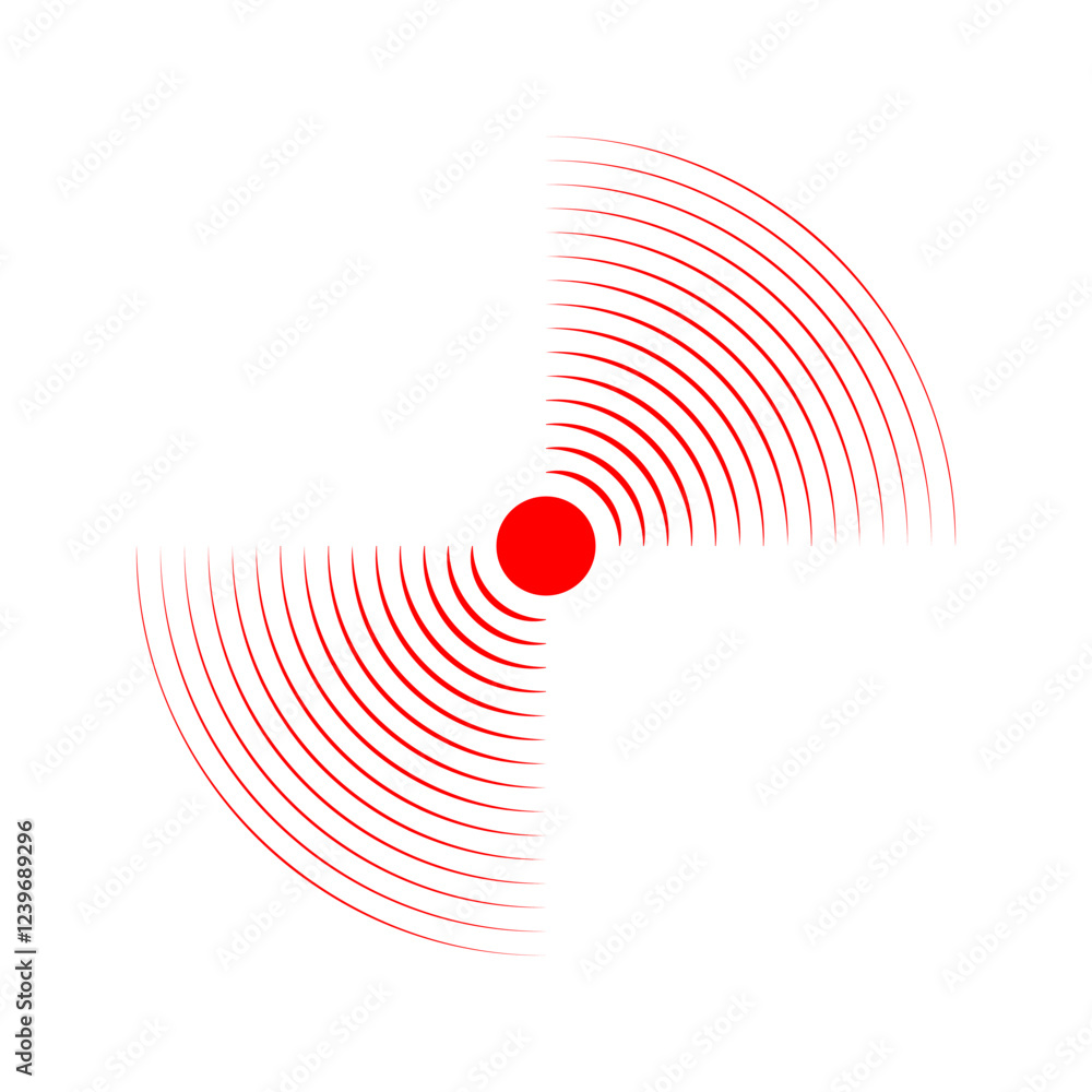 Pain localization icon. Ache, sore or inflammation symbol. Pulse ...