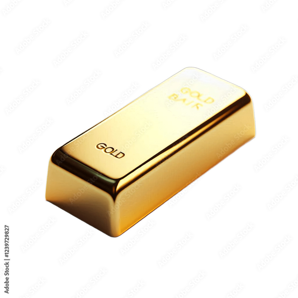 Foto de Stock Stack of gold bars on transparent background showing wealth and investment, png ...