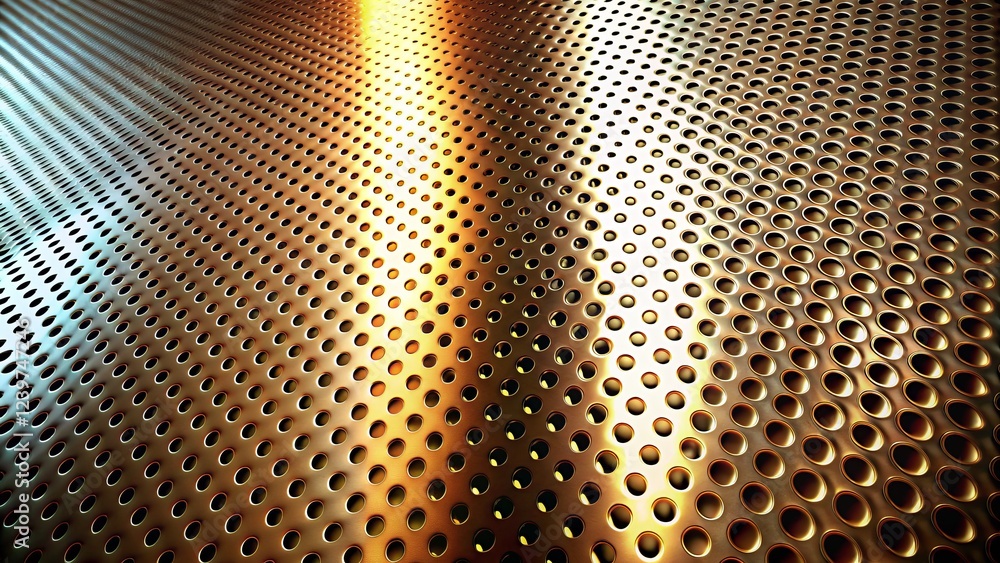 Ultra HD Metallic Perforated Silhouette: Abstract Texture Background ...