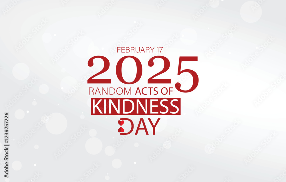 Minimalist digital graphic design celebrating Random Acts of Kindness ...
