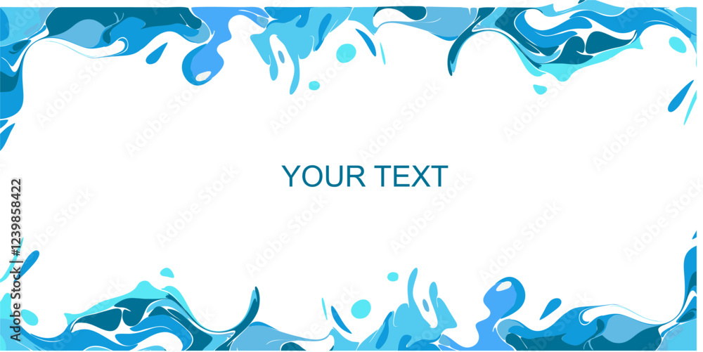 World water day theme background with blank area for text, water theme ...