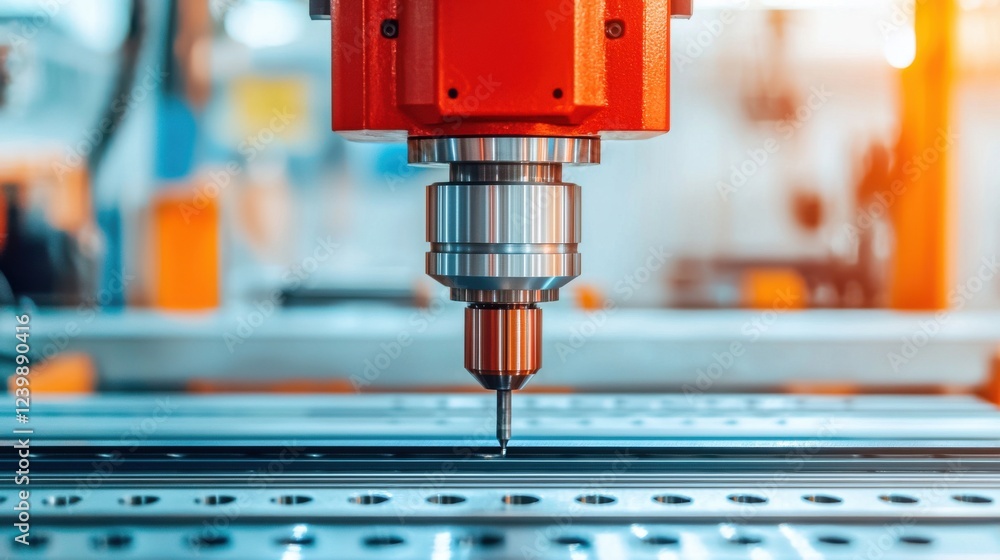 Molding industrial concept. Precision Metalworking A Cross section View ...