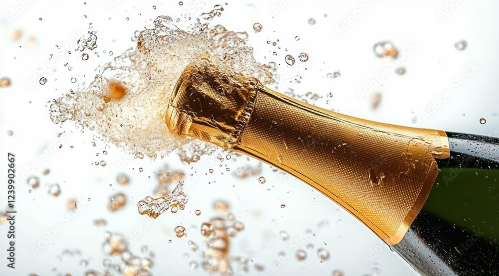 Champagne Celebration Popping Bubbly Cork Sparkling Party Fun Luxury ...