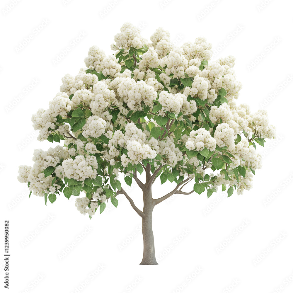 Ivory silk japanese lilac tree isolated on transparent background PNG ...