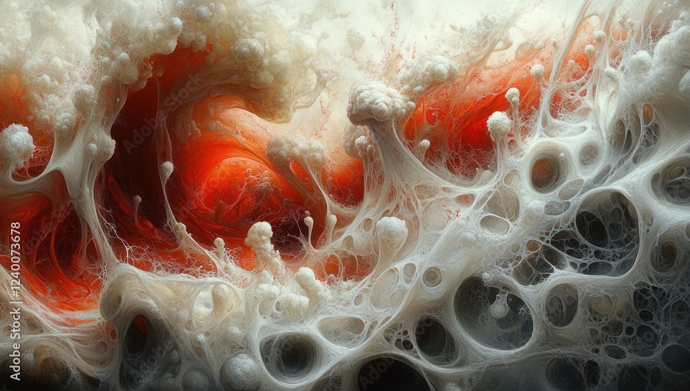 Stock-Illustration „Blood Clot Formation in Blood Vessel Causing ...