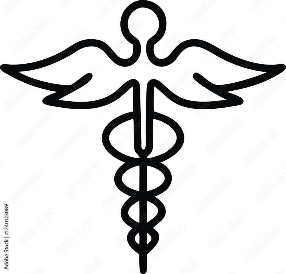 Caduceus Symbol - Iconic Representation of Medicine and Healthcare ...