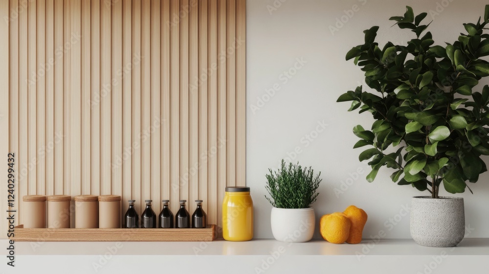 Compact zero waste grocery store featuring eco conscious branding ...