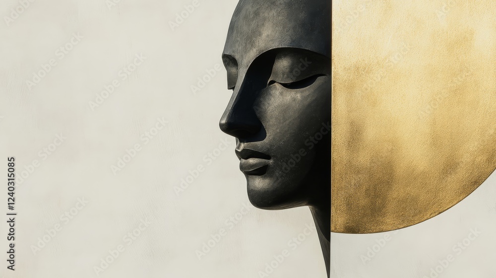 abstract generative image of Athena, the Greek goddess of wisdom and ...