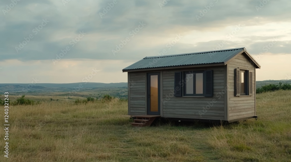 Elegant Fireproof tiny home with concrete siding heat resistant ...