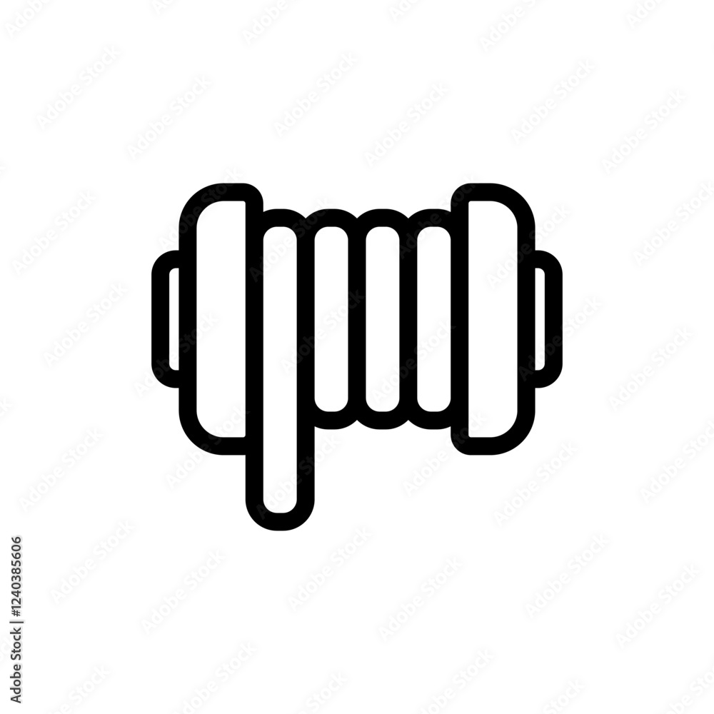 cable reel icon. Sleeping time icon, simple flat style, illustration ...