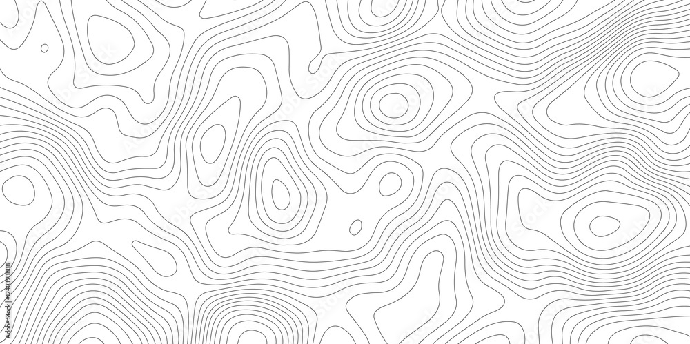 Topographic beautiful white and black styles contour topo wavy pattern ...
