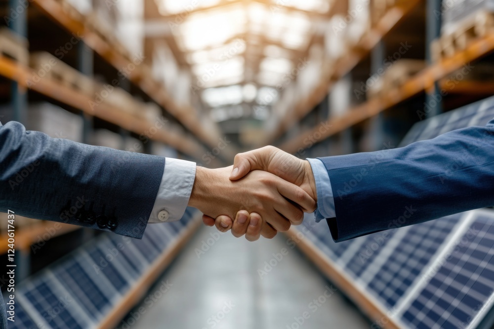 Successful Partnership: A handshake symbolizes a strong business ...