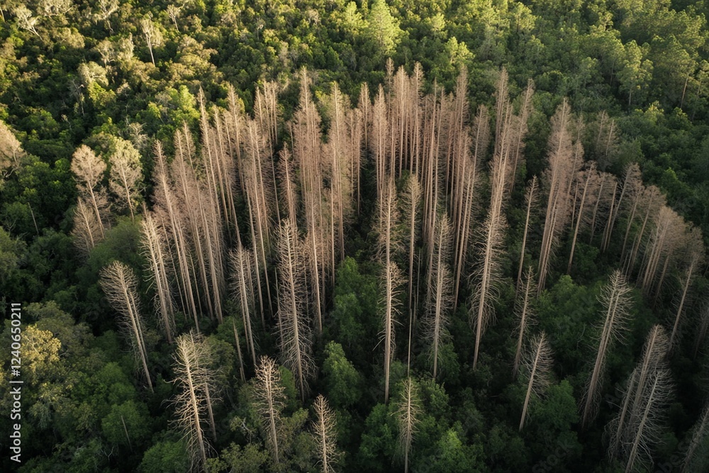 Death of trees in forests due to pests reveals devastating impact on ...