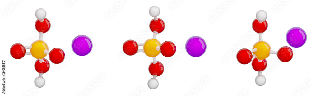Molecule of potassium dihydrogen phosphate ( monopotassium phosphate ...