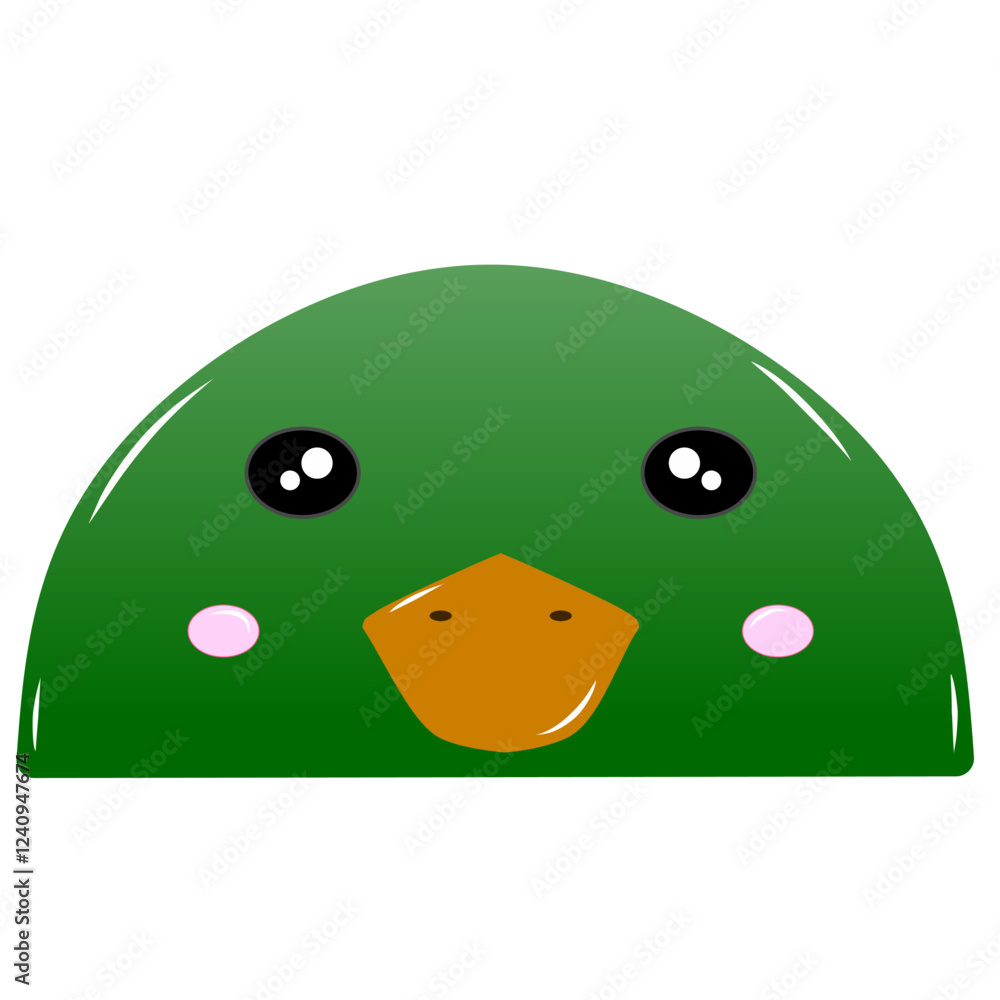 cartoon bird. cute mallard duck vector, cartoon duck face, drawing duck ...