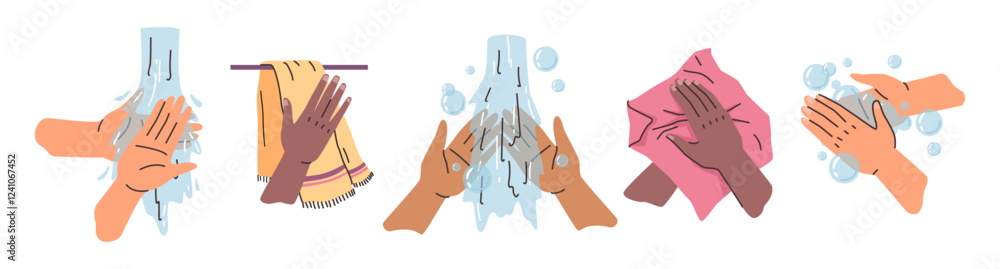 Personal hygiene of different nationalities, care for cleanliness ...