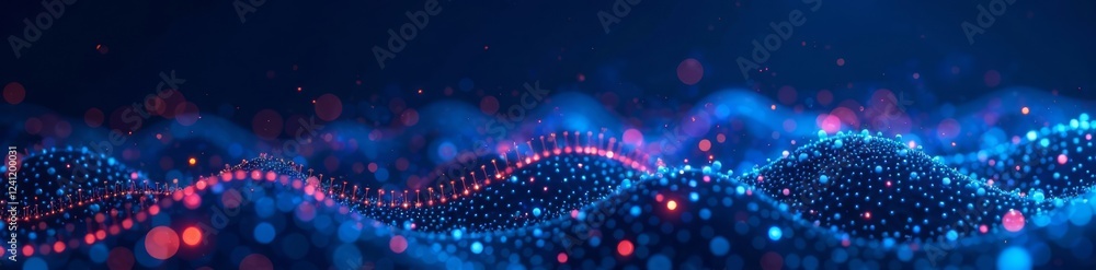 High-tech dashboard for web and mobile apps with blue color scheme and ...