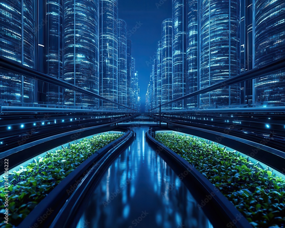 Underground smart city systems, water recycling, and efficient waste ...