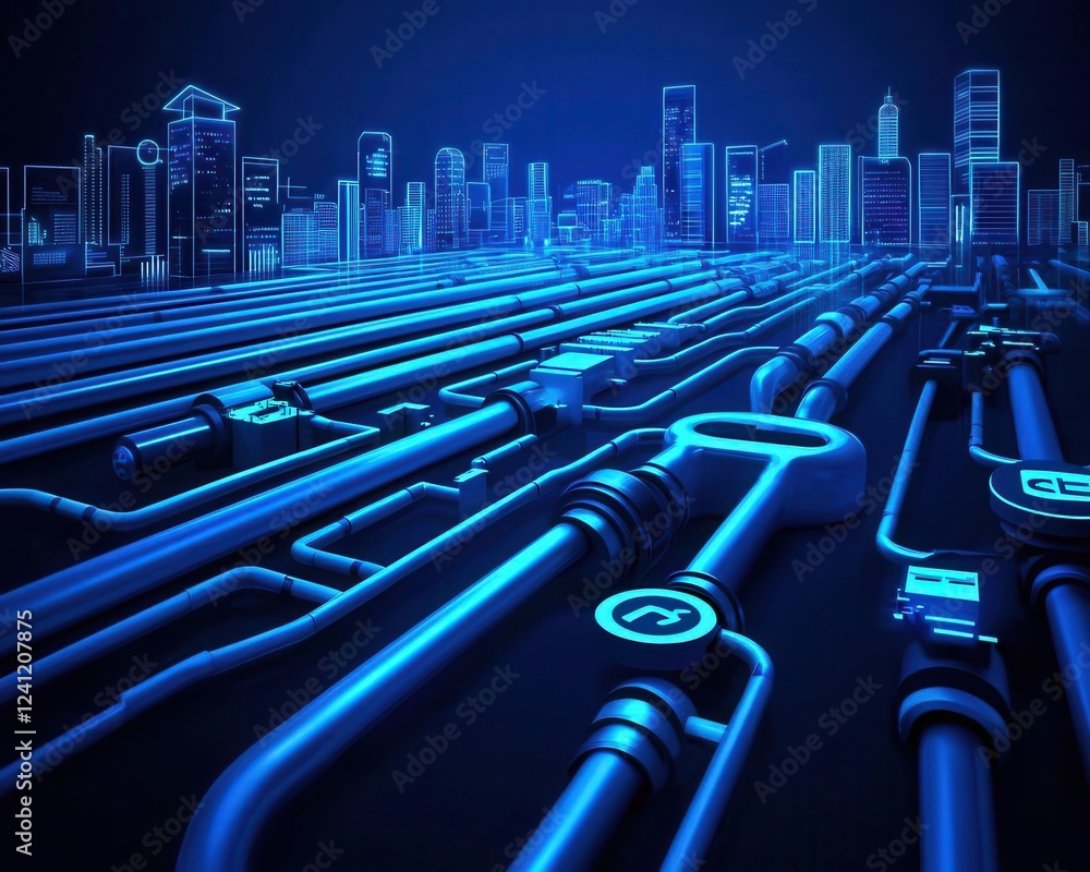 Underground smart city systems, water recycling, and efficient waste ...