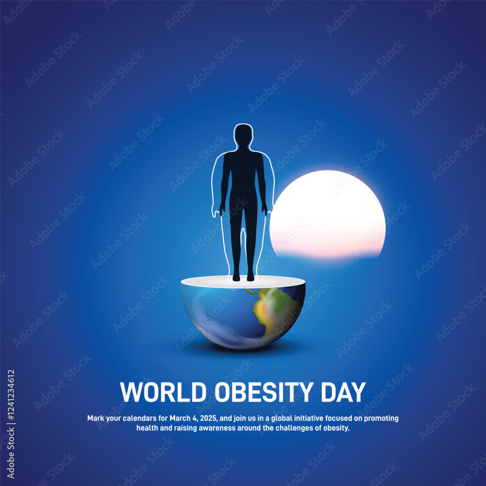 world obesity day. world obesity day creative banner, poster, social ...