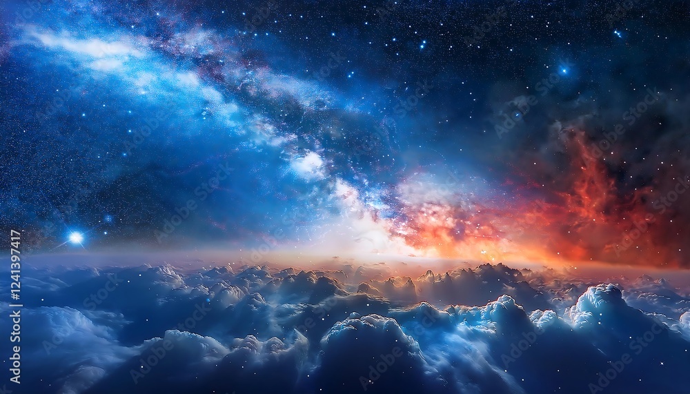 8k universe wallpaper with a vibrant nebula cloud and cosmic galaxy ...