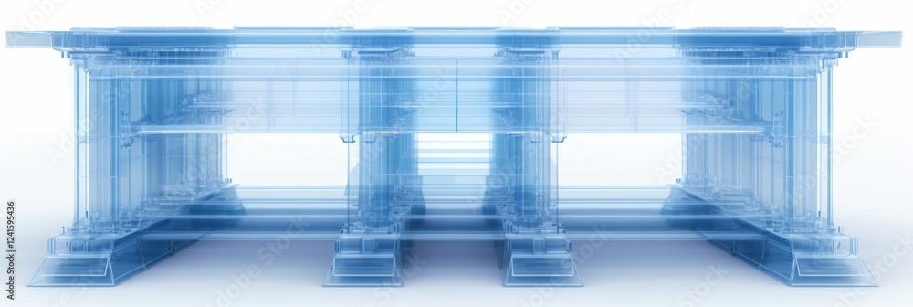 Visual representation of stress distribution in a bridge structure ...