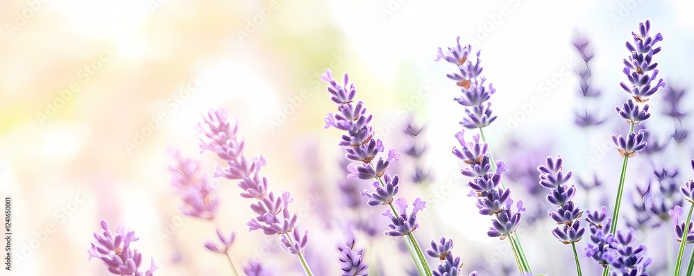 Abyss Blue Background Wallpaper with Bright Lavender Light, Banner ...