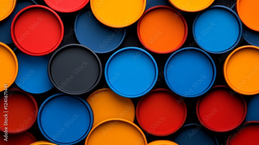 Colorful Circles Abstract: A vibrant and visually captivating abstract ...