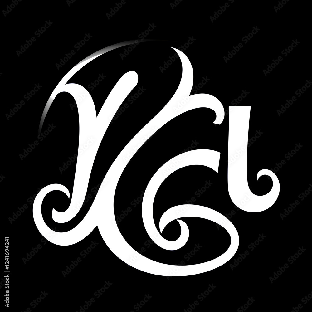 MEL letter logo design with black background in illustrator, vector ...