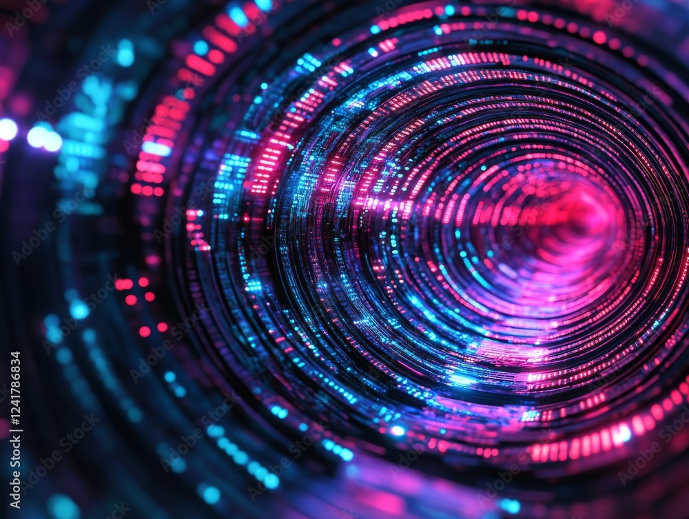 Horizontal distortion in a broken VHS video glitch abstract art, with a ...