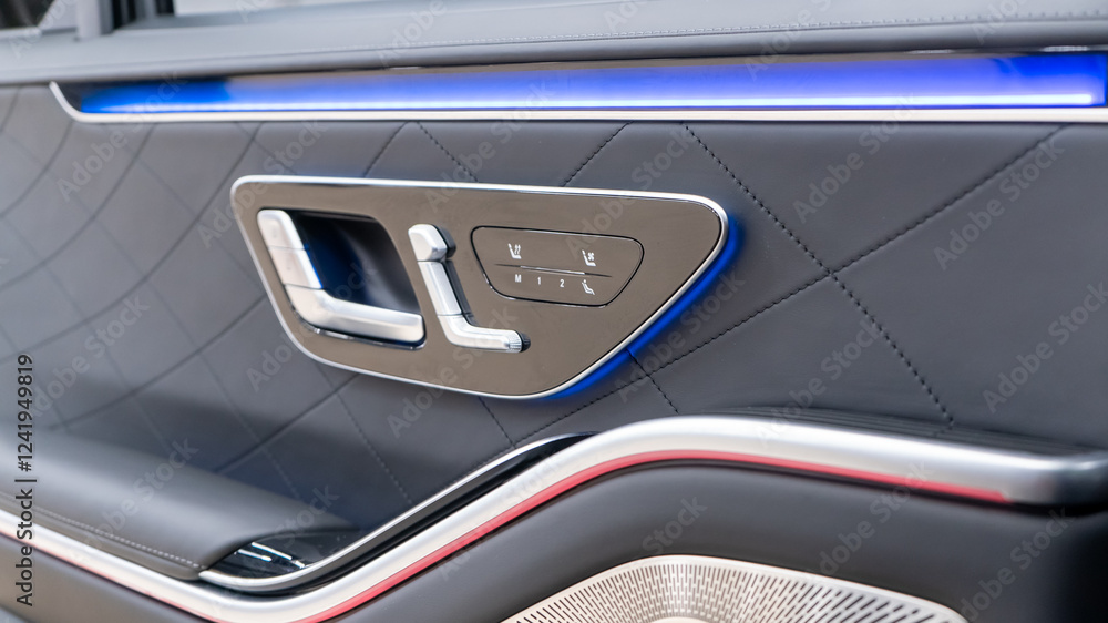 Limousine, Mercedes-Benz S-class w223 interior dashboard with steering ...