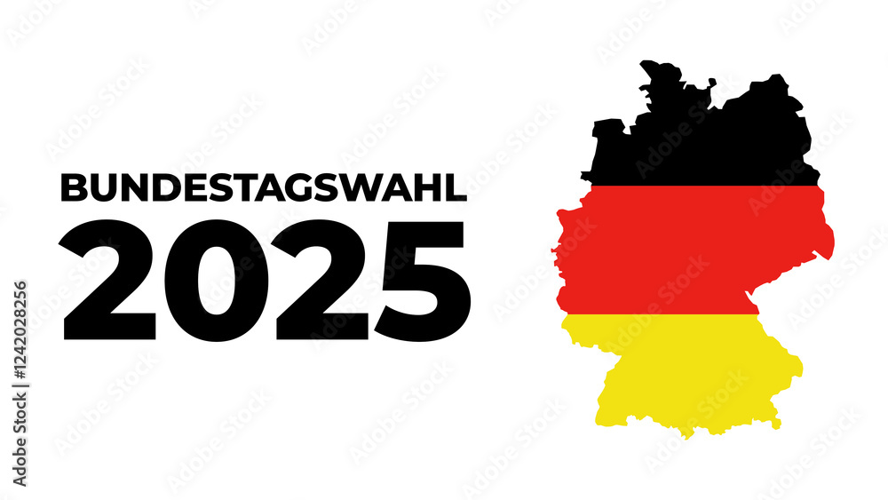 Bundestagswahl 2025, German Federal Election. Ballot box with German ...