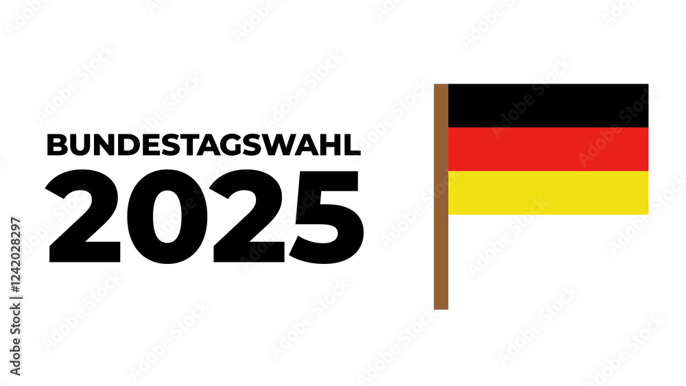 Bundestagswahl 2025, German Federal Election. Ballot box with German ...