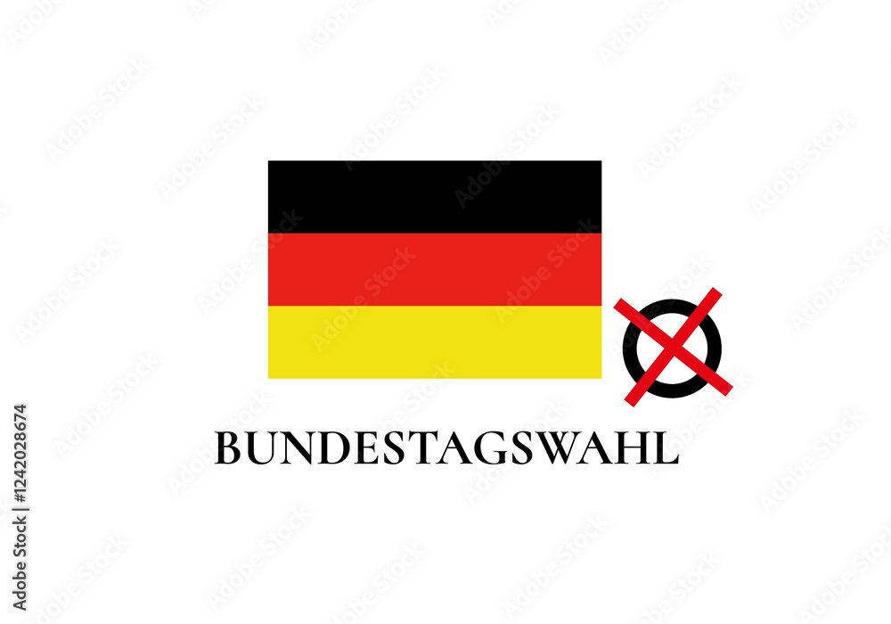 Bundestagswahl 2025, German Federal Election. Ballot box with German ...